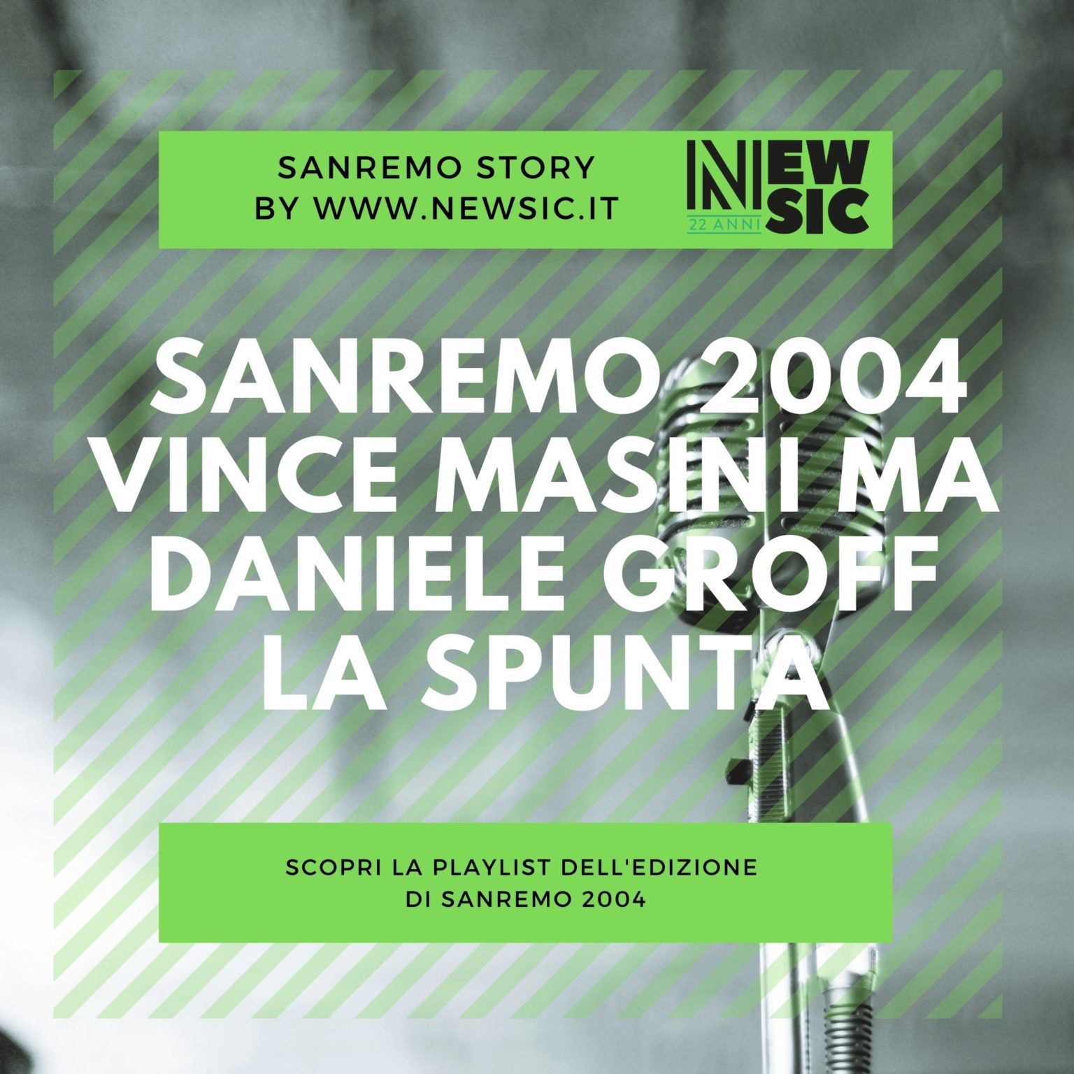 SANREMO STORY: Sanremo 2004, vince Masini ma Daniele Groff la spunta ...
