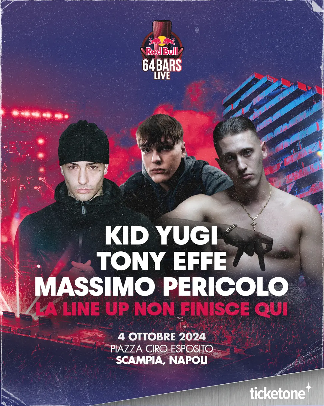 RED BULL 64 BARS LIVE: KID YUGI, MASSIMO PERICOLO e TONY EFFE i primi ...